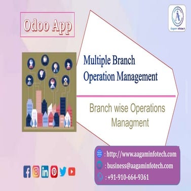 Multiple Branch operation Management Odoo App | PPTX | Computer Software and Applications ...