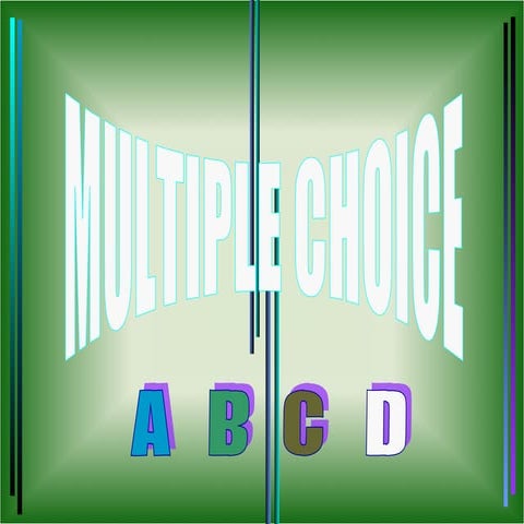 Multiple choice | PPT | Science