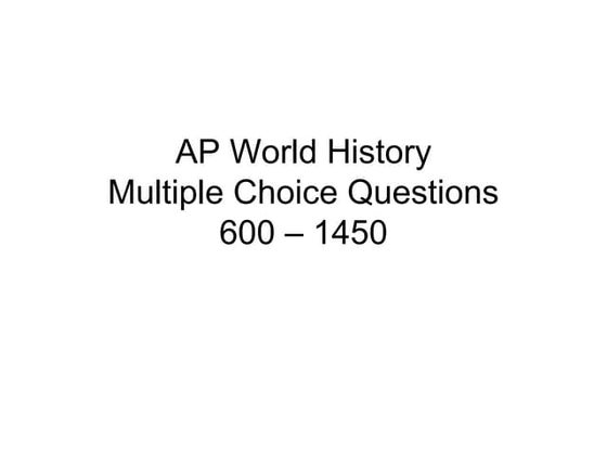 AP World Unit 2 Map Activity | PPTX