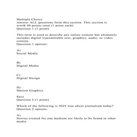 Multiple ChoiceAnswer ALL questions form this section. This sect.docx