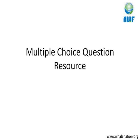 Multiple choice question resource | PPTX | Education