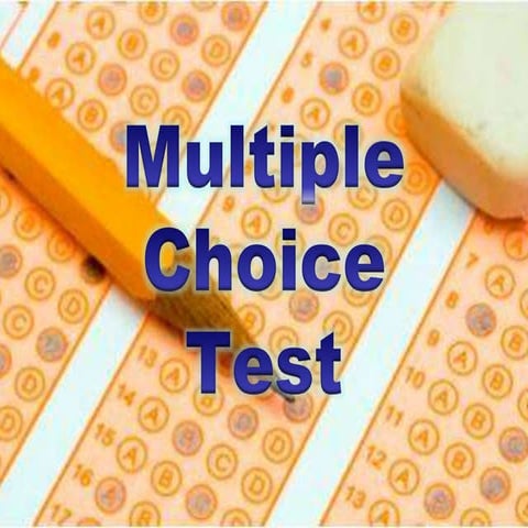 Multiple choice test (Assessment of Student Learning I) | PPT