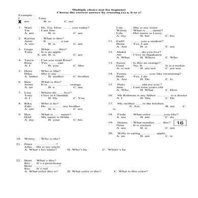 E.english Basic Multiple choice test for beginner.docx