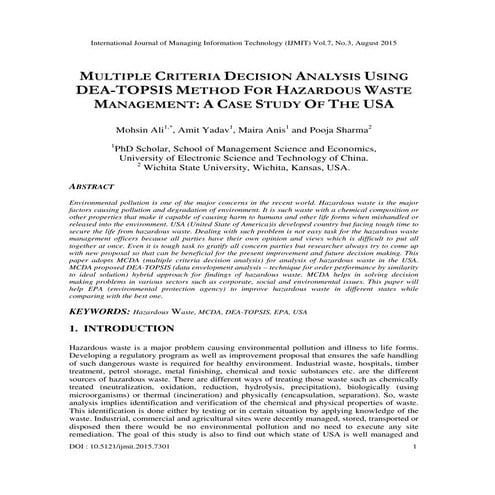 Multiple criteria decision analysis using | PDF