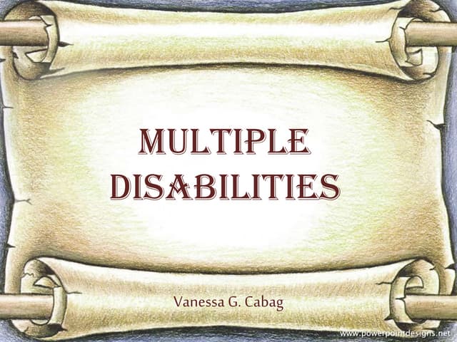 special education and Classification of Disabilities | PPTX