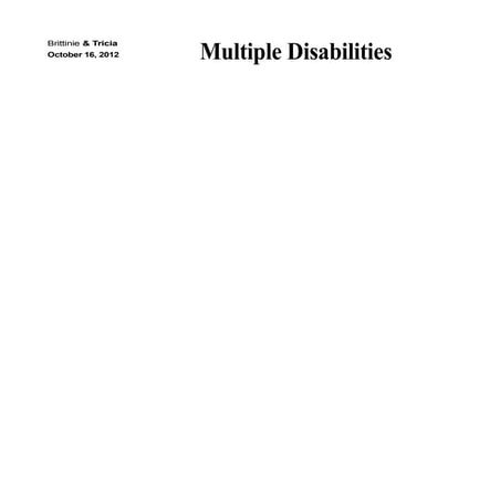 Multiple disabilities part 1 | RTF | Physical Therapy | Wellness