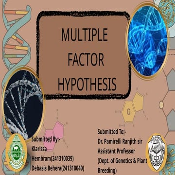 multiple factor hypothesis .pptx