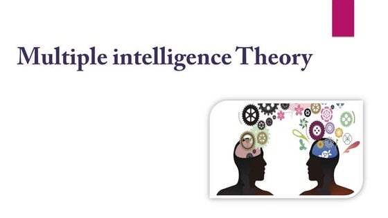 Howard Gardner: Multiple Intelligences Theory | PPTX | Dating | Family ...