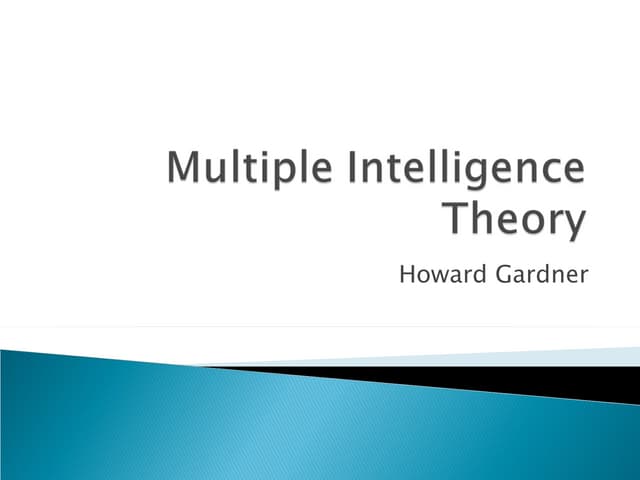 Thorndike multifactor theory | PPTX