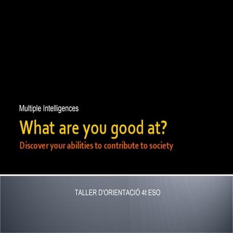 Multiple intelligences | PPT