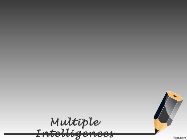 Amber multipe intelligences | PPTX