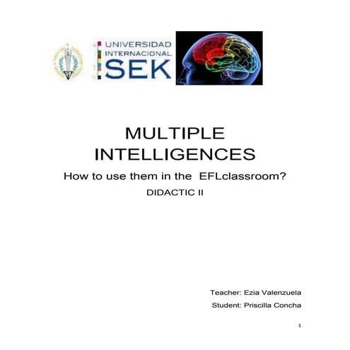 Multiple Intelligence | PPTX