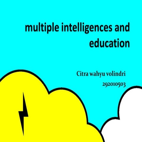 Multiple intelligences | PPTX