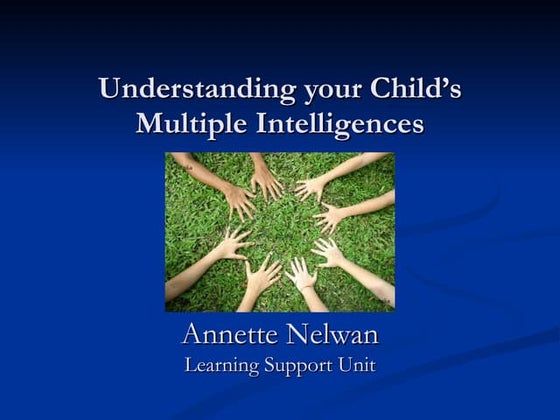 Multiple intelligences ppt | PPTX