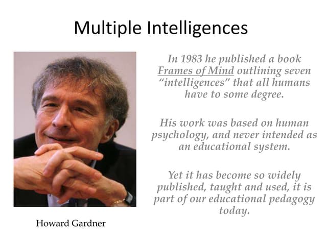 Howard Gardner: Multiple Intelligences Theory | PPTX
