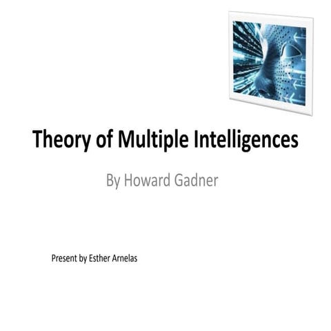 Multiple intelligences theory | PPTX | Science
