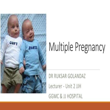 multiple pregnancy /twin gestation .pptx
