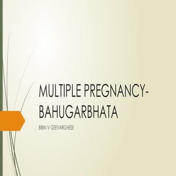 Multiple pregnancy | PPTX