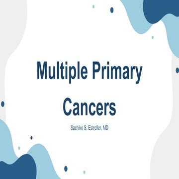 Multiple Primary Tumors.pptx