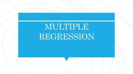 Assumptions of Linear Regression - Machine Learning | PPT