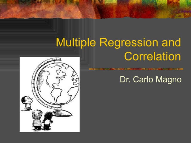 Multiple Regression Analysis (MRA) | PPTX
