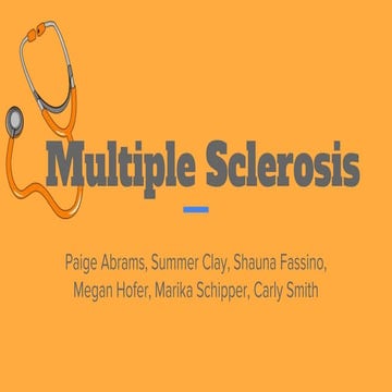 Multiple Sclerosis | PPT