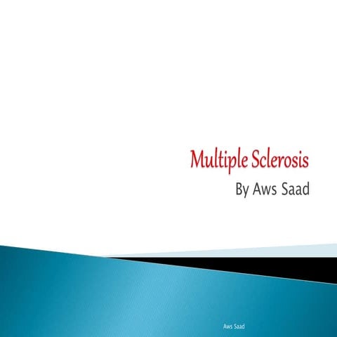 Multiple sclerosis | PPT