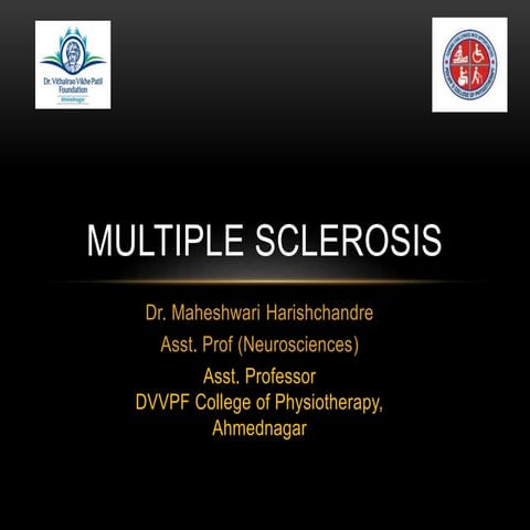 Multiple sclerosis | PPTX
