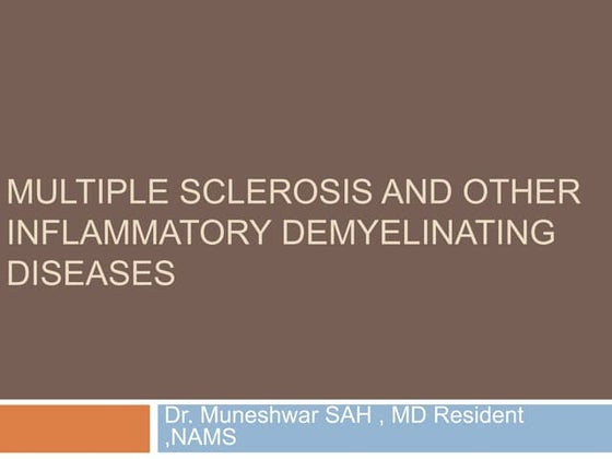 Multiple sclerosis (MS) | PPT