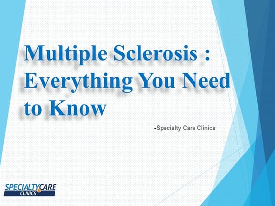 Understanding Multiple Sclerosis Symptoms and Diagnosis | PPTX