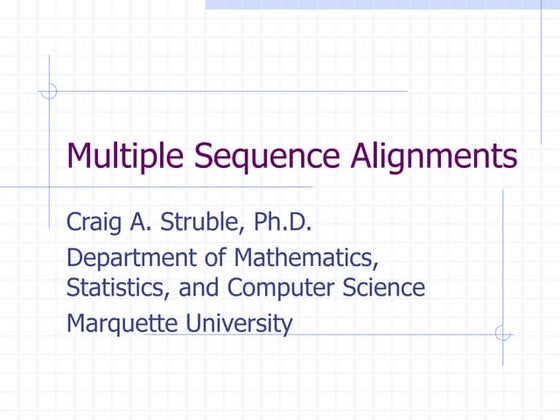 Multiple sequence alignment | PPTX | Technology & Computing