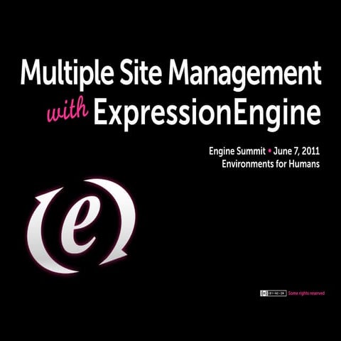 Multiple Site Management with ExpressionEngine | PPT