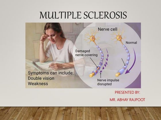 Multiple sclerosis pathophysiology, diagnosis, and treatment | PPTX