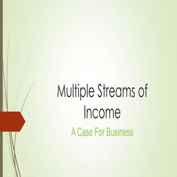 Multiple streams of income | PPTX