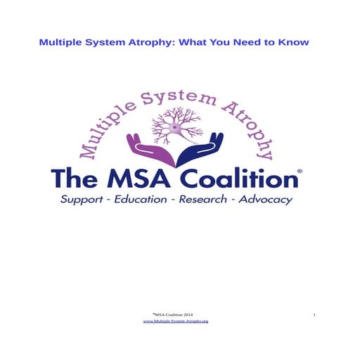 Multiple system atrophy what you need to know | PDF