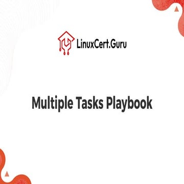 Multiple Tasks Playbook in Ansible - RHCE.pdf