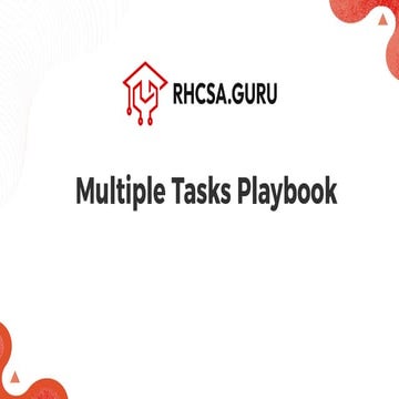 Multiple Tasks Playbook in Ansible - RHCE.pdf