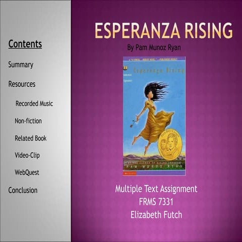 Multiple text esperanza rising | PPT