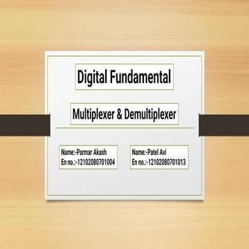 Multiplexer Pdf