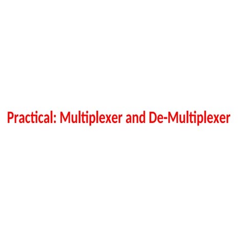 Multiplexer & Demultiplexer by Dr. Arvind Nautiyal.ppt