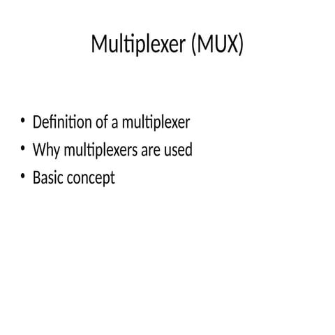 Multiplexer Presentation Pptx Is The Best Presentation Pptx