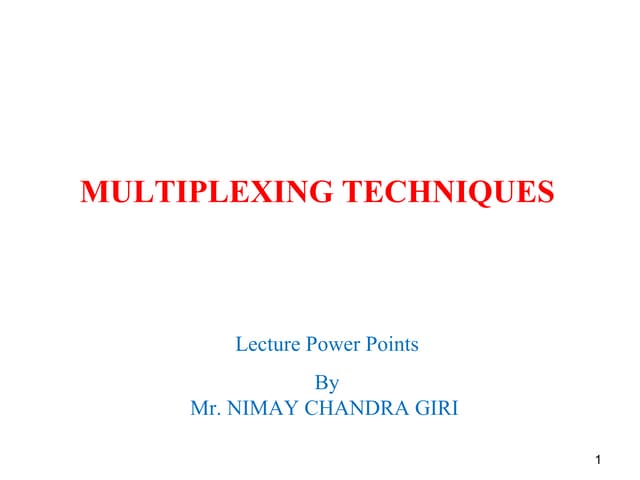 Multiplexing | PDF