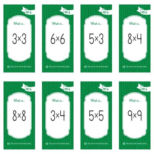 Multiplication-Flashcards- exercises math | PDF