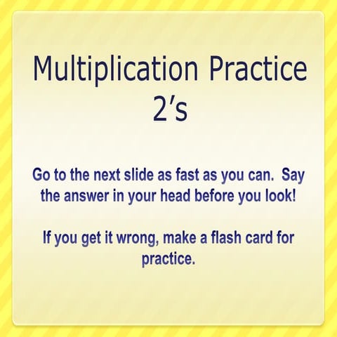 Multiplication 2s | PPSX