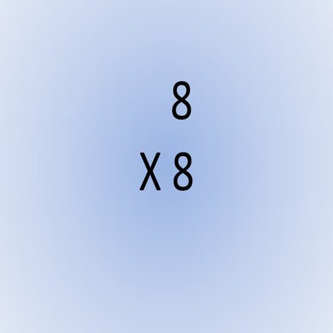 Multiplication 8s | PPTX
