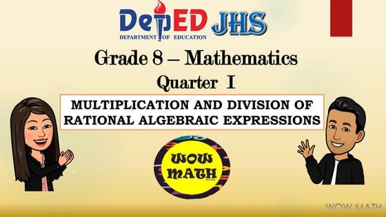 Illustrating Rational Algebraic Expressions | PPT