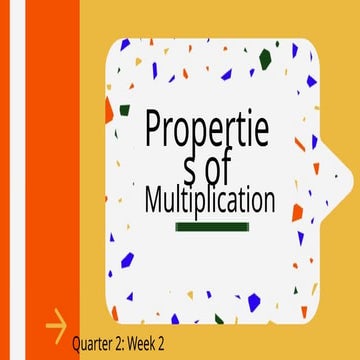 The Five Properties of Multiplication: Lesson Presentation | PPT