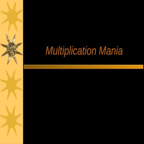 Multiplication mania (math) | PPT