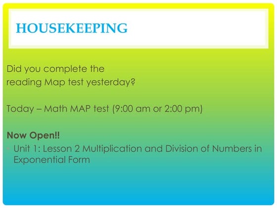 exponents and power | PPT