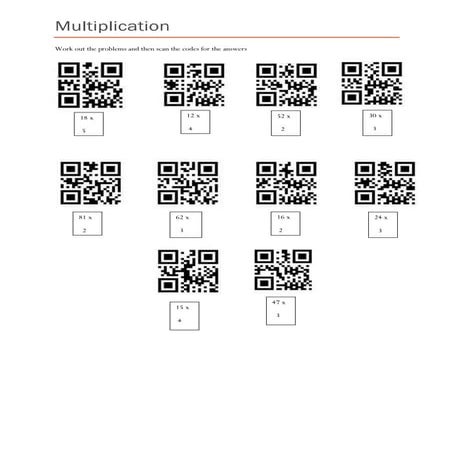 Multiplication qr codes | DOCX